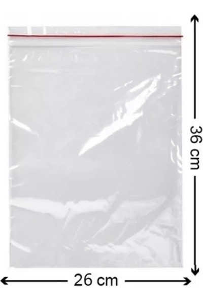 Merpak Ambalaj Kilitli Şeffaf Naylon Poşet 26X36 cm 100'LÜ Merpak Ambalaj Kilitli Şeffaf Naylon Poşet 26X36 cm 100'LÜ