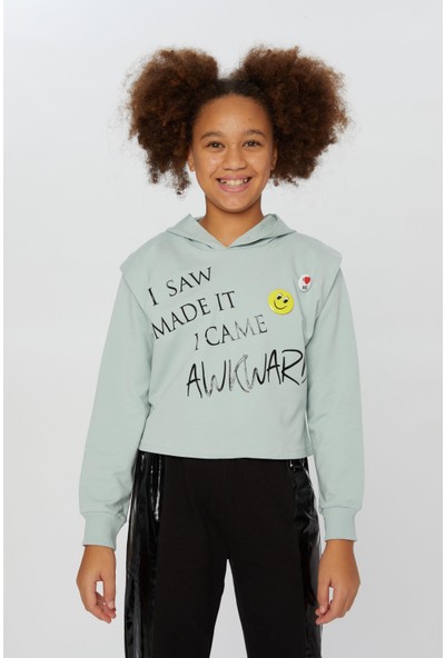 Little Star Kız Çocuk Smile Broşlu Sweatshirt Little Star Kız Çocuk Smile Broşlu Sweatshirt