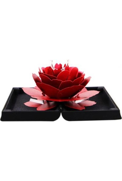 Yaratıcı Gül Dönen Yüzük Kutusu Evlilik Alyans Kutusu Siyah (Yurt Dışından) Yaratıcı Gül Dönen Yüzük Kutusu Evlilik Alyans Kutusu Siyah (Yurt Dışından)