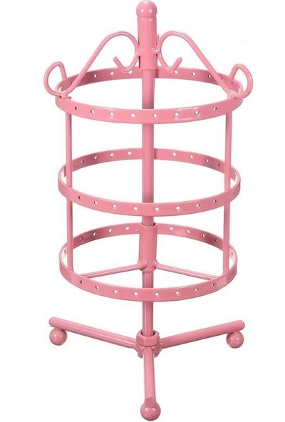 Yuvarlak Üç Katlı Mücevher Rafı Pembe (Yurt Dışından) Yuvarlak Üç Katlı Mücevher Rafı Pembe (Yurt Dışından)