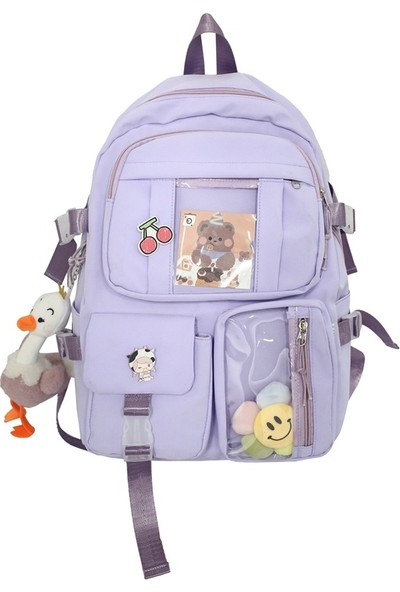 Douler Sevimli Kız Öğrenci Şeffaf Sırt Çantası (Yurt Dışından) Douler Sevimli Kız Öğrenci Şeffaf Sırt Çantası (Yurt Dışından)