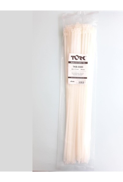 Tork Beyaz Kablo Bağı 7,6X750 Tork Beyaz Kablo Bağı 7,6X750