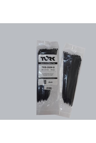 Tork Siyah Kablo Bağı 2,5X203 Tork Siyah Kablo Bağı 2,5X203