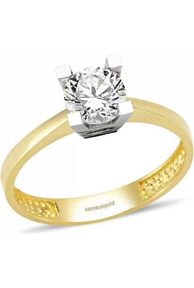 Sembol Gold 8 Ayar Altın Tektaş Yüzük Sembol Gold 8 Ayar Altın Tektaş Yüzük