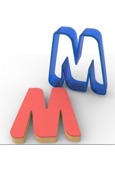 M Harf Polikarbon Kurabiye Kalıbı