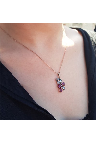 Sembol Gold 4.89 Ct. Elmas Yakut Kolye