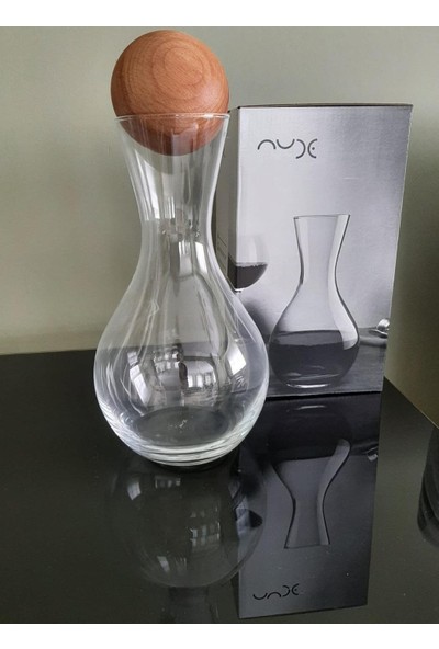 Paşabahçe Ahşap Top Kapaklı Damla Karaf