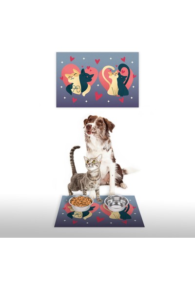 Vagonik Water Food Kedi Köpek Desenli Dijital Baskılı 35X50CM Dekoratif Çok Amaçlı Iç ve Dış Kapı Paspası Mama Paspası Vagonik Water Food Kedi Köpek Desenli Dijital Baskılı 35X50CM Dekoratif Çok Amaçlı Iç ve Dış Kapı Paspası Mama Paspası