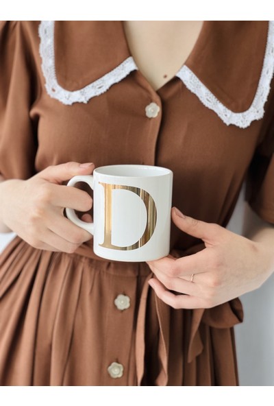 Retrobird Harf Baskılı Kupa Beyaz Retrobird Harf Baskılı Kupa Beyaz