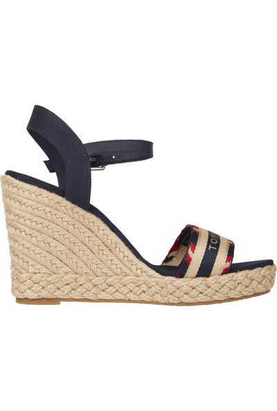Tommy Hilfiger FW0FW06295DW5 Polyester Lacivert Kadın Sandalet Tommy Hilfiger FW0FW06295DW5 Polyester Lacivert Kadın Sandalet