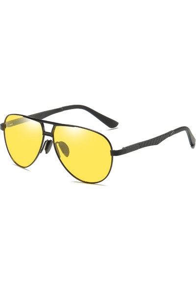 Rungowu Erkek Polarize Güneş Gözlüğü - Sarı (Yurt Dışından)