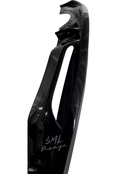 SML Dizayn Opel Astra J Sedan Difüzör Arka Ek Plastik Piano Black Difizör