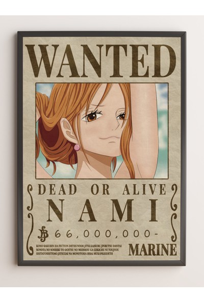 DuoArt Wanted Nami One Piece Anime Poster - Yüksek Çözünürlük Hd Duvar Posteri - Çerçevesiz DuoArt Wanted Nami One Piece Anime Poster - Yüksek Çözünürlük Hd Duvar Posteri - Çerçevesiz
