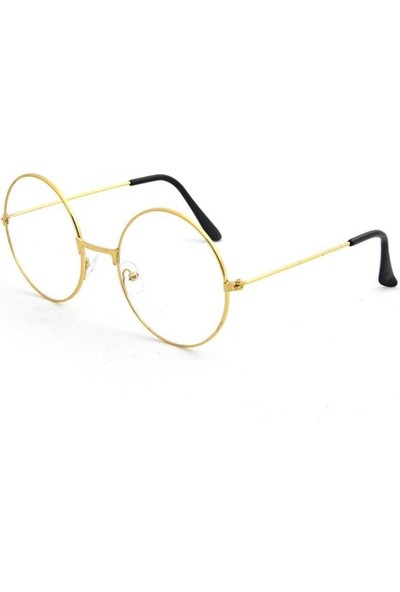 Deco Elit Harry Potter Yuvarlak Gold Tasarımlı Gold Çerçeveli Gözlük