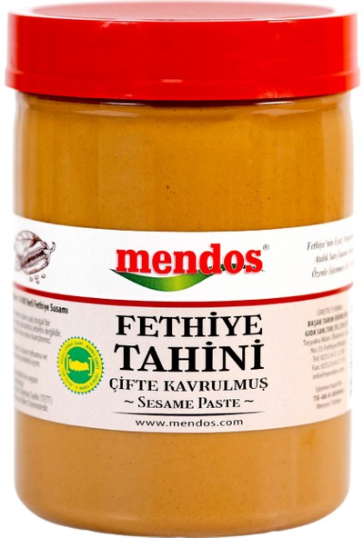Mendos Çifte Kavrulmuş Fethiye Tahini (Yerli Susam) 900 gr Mendos Çifte Kavrulmuş Fethiye Tahini (Yerli Susam) 900 gr