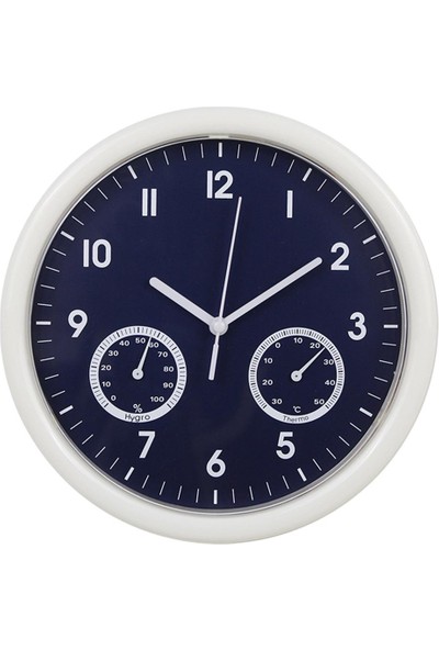 Acelit 10 Inç Duvar Saati Sıcaklık ve Nem Asılı Saatler Ofis Ev Dekor Donanma Acelit 10 Inç Duvar Saati Sıcaklık ve Nem Asılı Saatler Ofis Ev Dekor Donanma