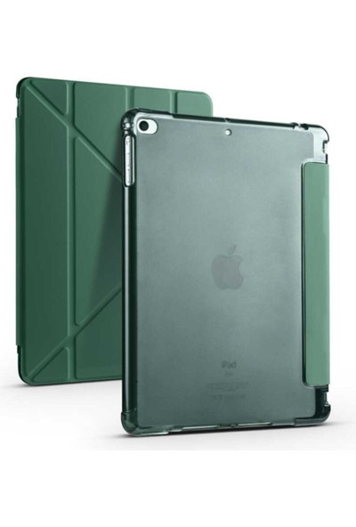 Dolia Apple iPad 9.7 Inç 2018 Kalemlikli Silikon Standlı Smart Tablet Kılıfı Koyu Yeşil Dolia Apple iPad 9.7 Inç 2018 Kalemlikli Silikon Standlı Smart Tablet Kılıfı Koyu Yeşil