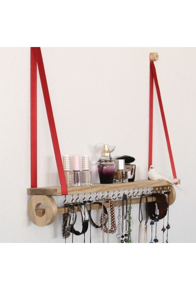 Fokai Wood Wılma Red - Bloom Rıbbon Takı Askısı Rafı