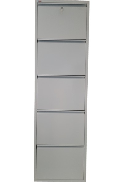 Pratik Metal Ayakkabılık ve Mobilya 5'li Kilitli Pratik Metal Ayakkabılık (Beyaz)