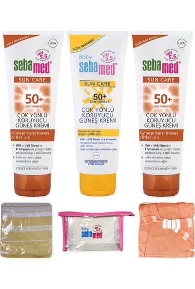 Sebamed Yetişkin Güneş Kremi Spf 50 75 ml x 2 Adet + Baby Krem Spf 50 75 ml