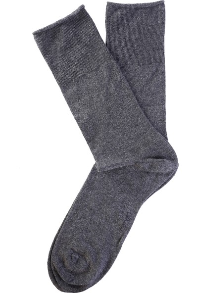 Erkek Antrasit Diyabet Lastiksiz Uzun Çorap Erkek Antrasit Diyabet Lastiksiz Uzun Çorap