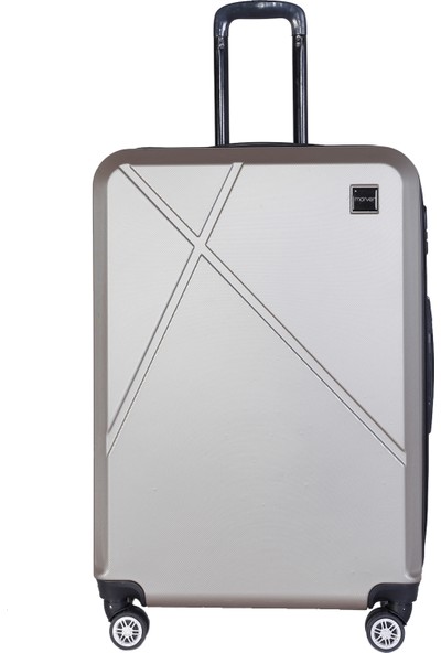 Erkek Gri Büyük Boy x Model Kırılmaz Valiz