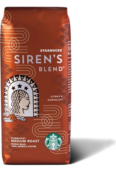 Starbucks Siren's Blend Çekirdek Filtre Kahve 250 gr Starbucks Siren's Blend Çekirdek Filtre Kahve 250 gr