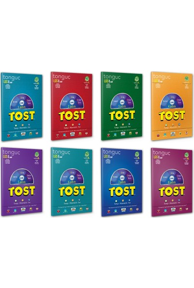 8. Sınıf LGS Tost 8 Kitap Set Türkçe - Matematik - Fen