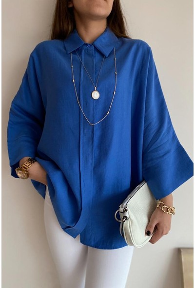 Furkan Exclusive Kadın Lila Gizli Düğmeli Rahat Kalıp Yarasa Kol Salaş Kalıp Oversize Gömlek %50 Pamuk %50 Viskon Furkan Exclusive Kadın Lila Gizli Düğmeli Rahat Kalıp Yarasa Kol Salaş Kalıp Oversize Gömlek %50 Pamuk %50 Viskon