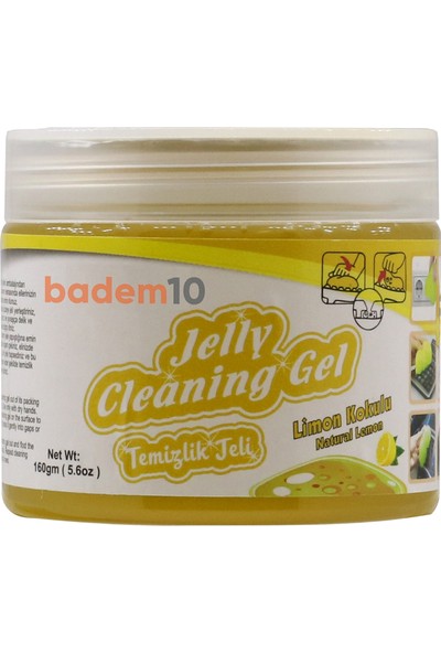 Badem10 Temizlik Jeli Slime Oyun Hamuru Telefon Klavye Araç Jeli 160 gr Badem10 Temizlik Jeli Slime Oyun Hamuru Telefon Klavye Araç Jeli 160 gr