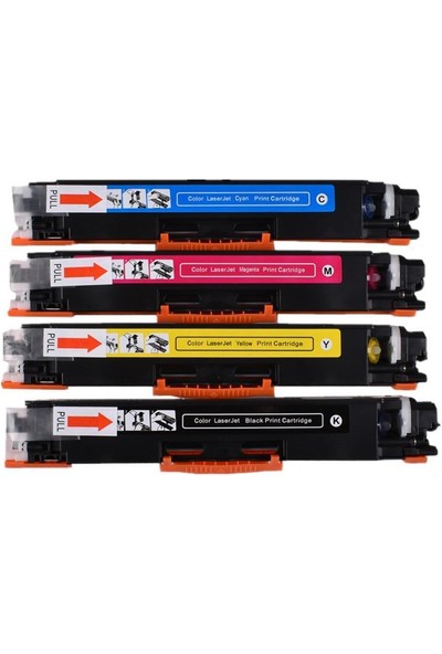 Asyaink Hp CF350A/CE310A Uyumlu 4 Renk Çipli Toner