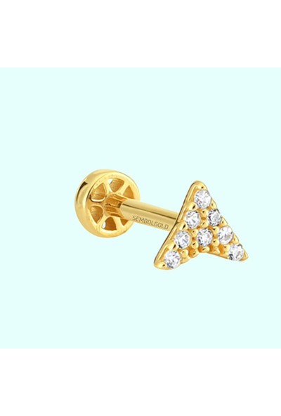 SembolGold Altın Üçgen Tragus Piercing 14 Ayar SembolGold Altın Üçgen Tragus Piercing 14 Ayar
