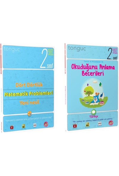 2. Sınıf Tonguç Dört Dörtlük Matematik Problemleri + Okuduğunu Anlama Becerileri 2 Kitap Set 2. Sınıf Tonguç Dört Dörtlük Matematik Problemleri + Okuduğunu Anlama Becerileri 2 Kitap Set
