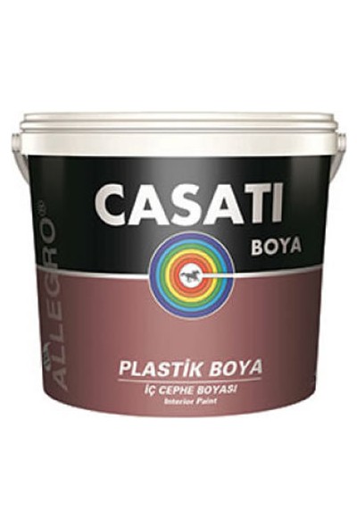 Casatı Plastik İç Cephe Duvar Boyası 3,5 kg C900 Siyah Casatı Plastik İç Cephe Duvar Boyası 3,5 kg C900 Siyah