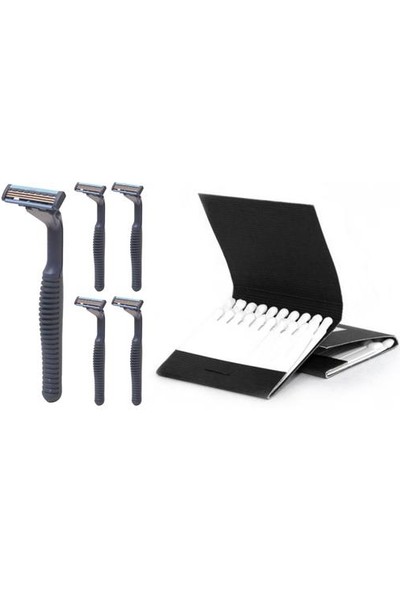 Yenitransformacion 30 Adet 3 Bıçaklı Tıraş Bıçağı 120 Adet Kantaşı Seti 715511