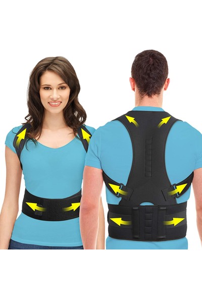 Medikal Kadın Erkek Dik Durus Korsesi Omuz Bel Sırt Korsesi Kambur Önleyici Korse Kifoz Korsesi
