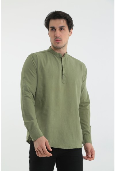 Naglita Erkek Flam Pamuk Uzun Kollu Gömlek