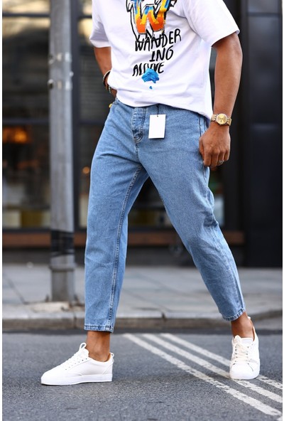 Modalem MD9948 Mavi Boyfriend Kot Pantolon