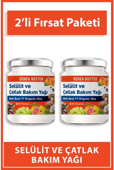OSHEA Butter Selülit ve Çatlak Yağı İkili Paket OSHEA Butter Selülit ve Çatlak Yağı İkili Paket