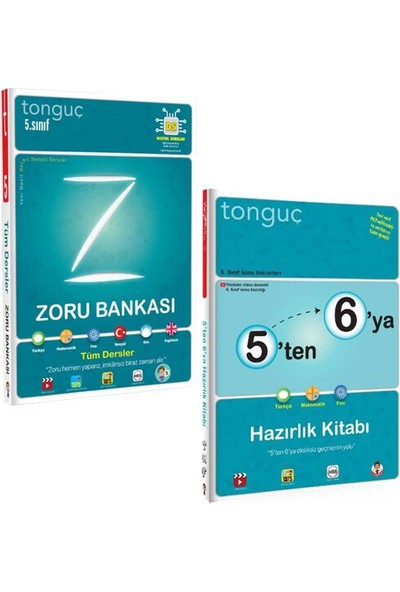 5. Sınıf Tonguç Tüm Dersler Zoru Bankası + 5'ten 6'ya Hazırlık Kitabı 2 Kitap Set 5. Sınıf Tonguç Tüm Dersler Zoru Bankası + 5'ten 6'ya Hazırlık Kitabı 2 Kitap Set