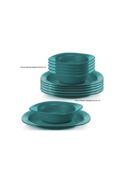 Tupperware Yonca Servis Tabağı ve Kase Set