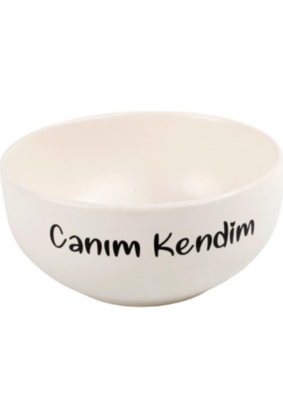 Afillix Concept Kt-Krem Canım Kendim Tasarım Seramik Çorba Kasesi-Çerezlik Afillix Concept Kt-Krem Canım Kendim Tasarım Seramik Çorba Kasesi-Çerezlik