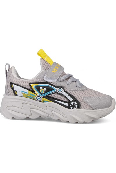New Flix Patik Çocuk Spor Ayakkabısı 26-30 Numara Gri 1485