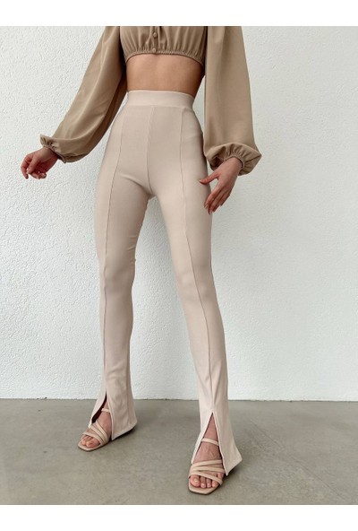 Bittibitti Yırtmaçlı Fitilli Tayt