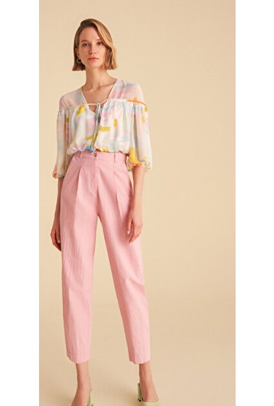 Nocturne Nocturne-Pensli Slouchy Pantolon Pembe Nocturne Nocturne-Pensli Slouchy Pantolon Pembe