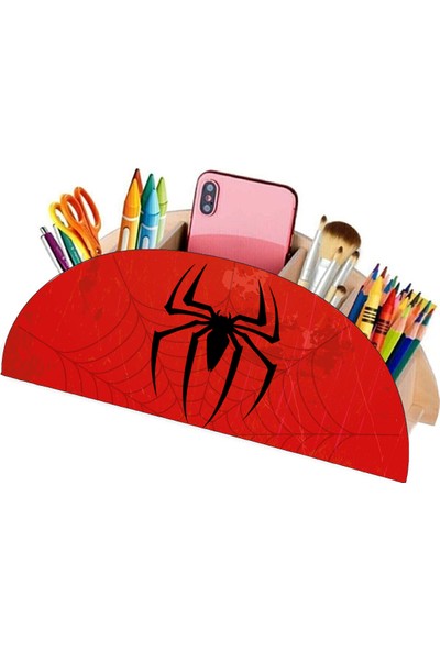 Notpa Ahşap Spider Örümcek Desenli Gökkuşağı Kalemlik Çocuklar Için Masaüstü Kalem Kutusu Organizer 2 Notpa Ahşap Spider Örümcek Desenli Gökkuşağı Kalemlik Çocuklar Için Masaüstü Kalem Kutusu Organizer 2