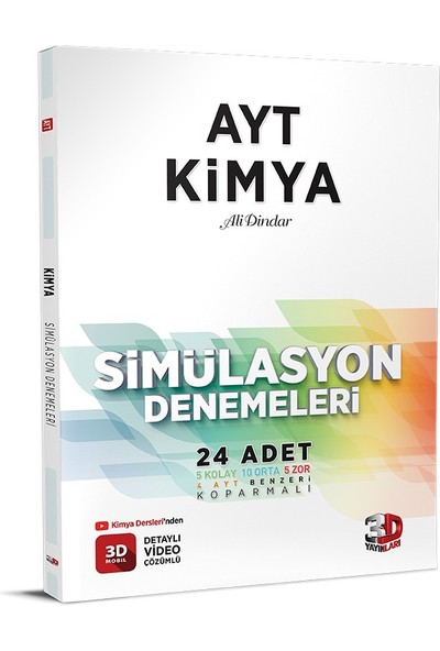 3D Yayınları Ayt Kimya Simülasyon 24 Deneme