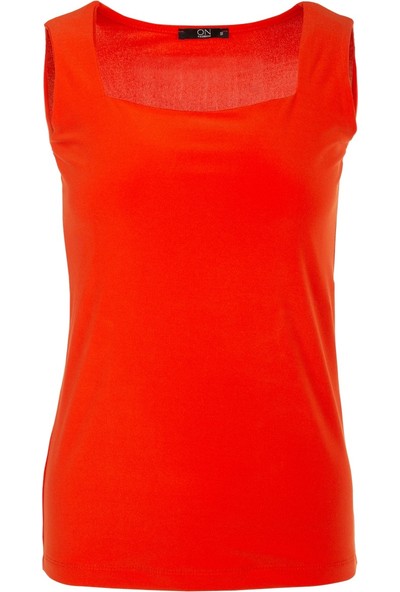 On Kare Yaka Kolsuz Coral Kadın Bluz 22161301