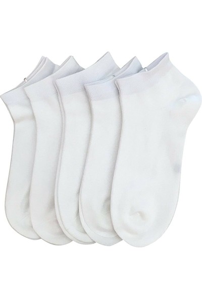 Meguca Socks beyaz Pamuklu Bilek Boy Patik Çorap 5'li Paket Meguca Socks beyaz Pamuklu Bilek Boy Patik Çorap 5'li Paket