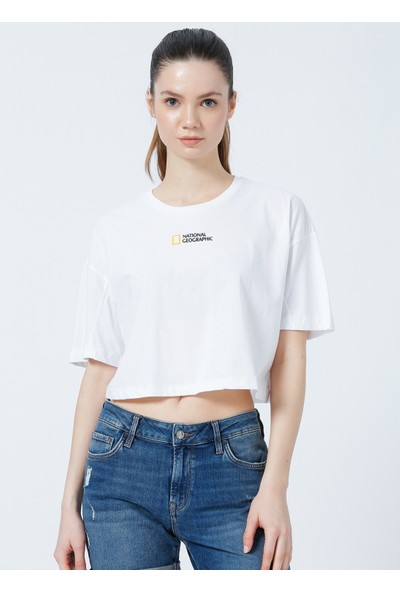 National Geographic T-Shirt, Xl, Beyaz